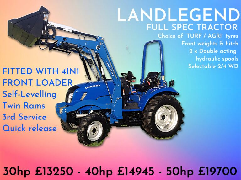 Landlegend Compact Tractors – Complete smallholder and equestrian solutions